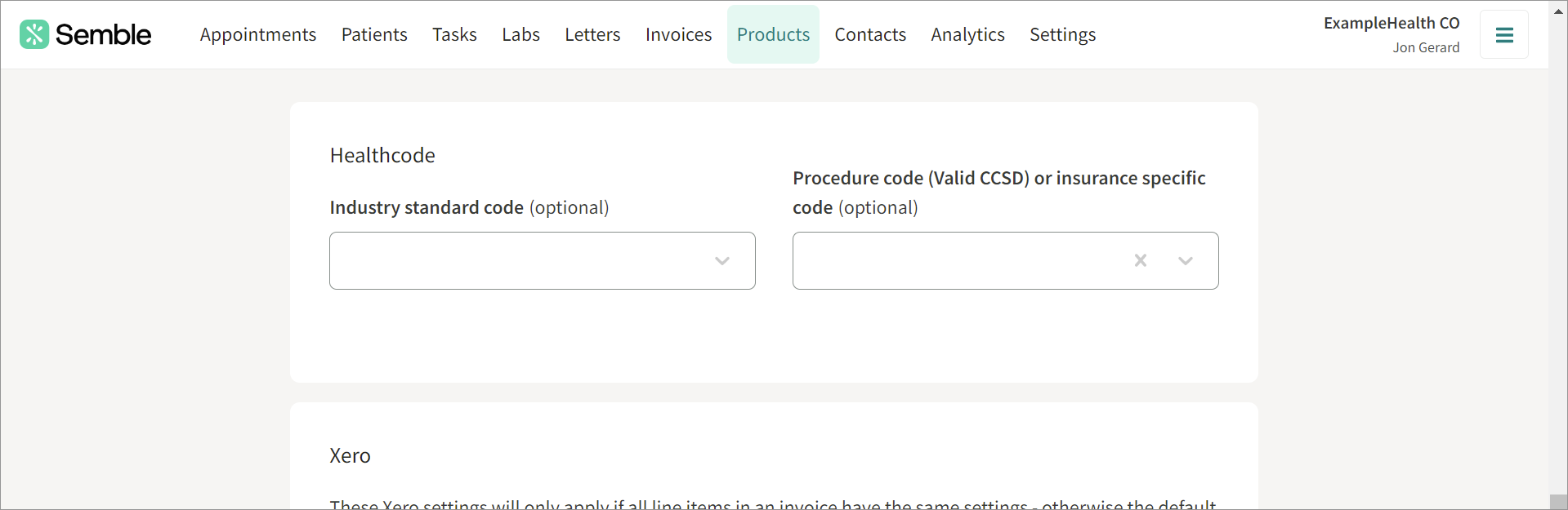 Integrating Healthcode with Semble